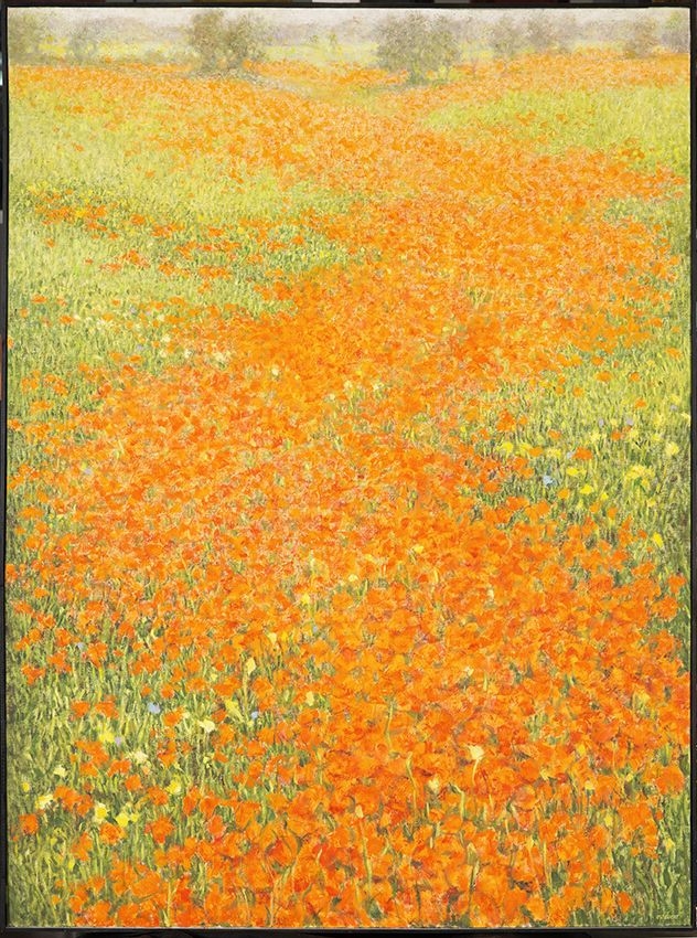 John Ulbricht | Paisaje con amapolas (1987) | MutualArt
