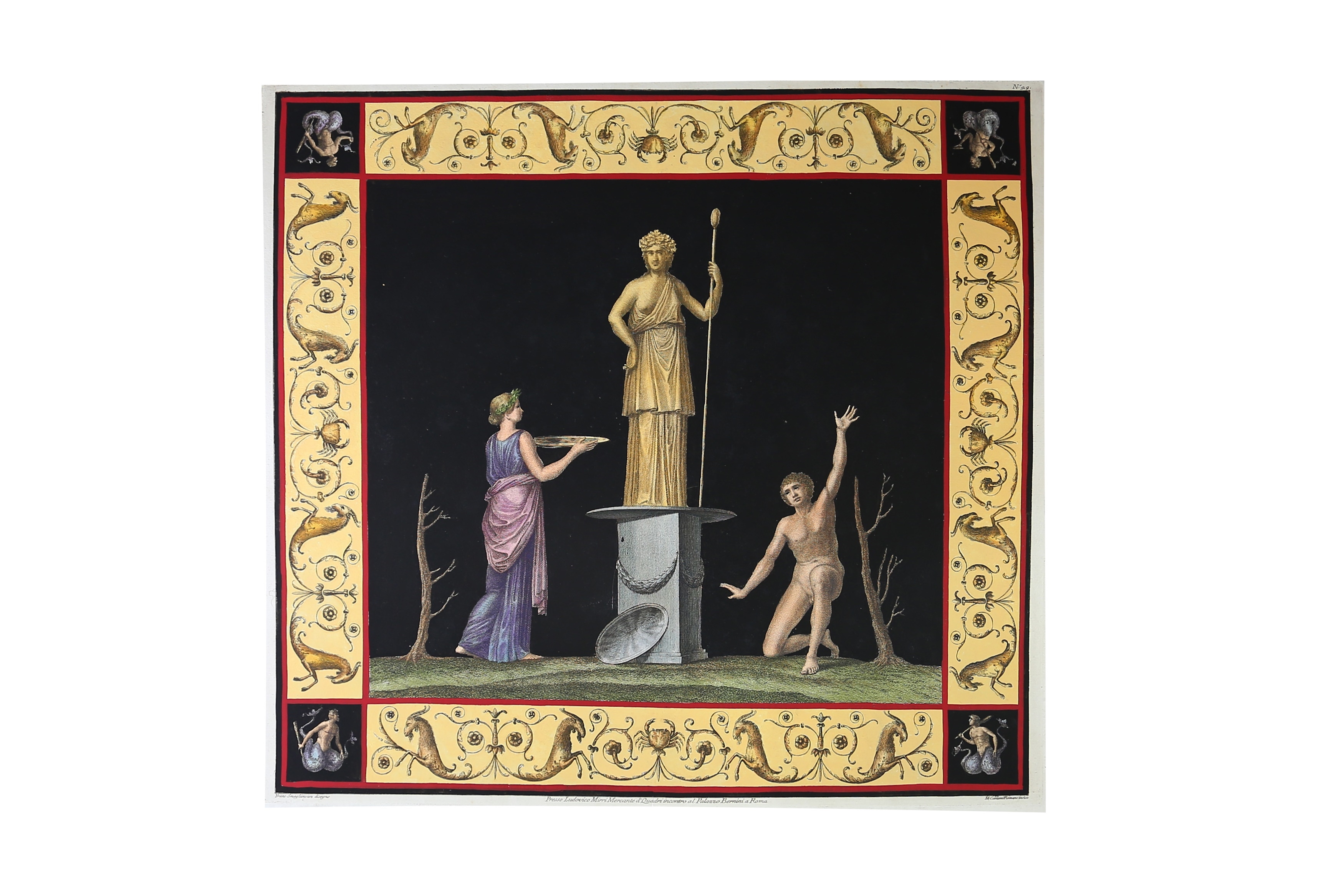 Marco Gregorio Carlone | Ten plates from 'Vestigia delle terme di Tito ...