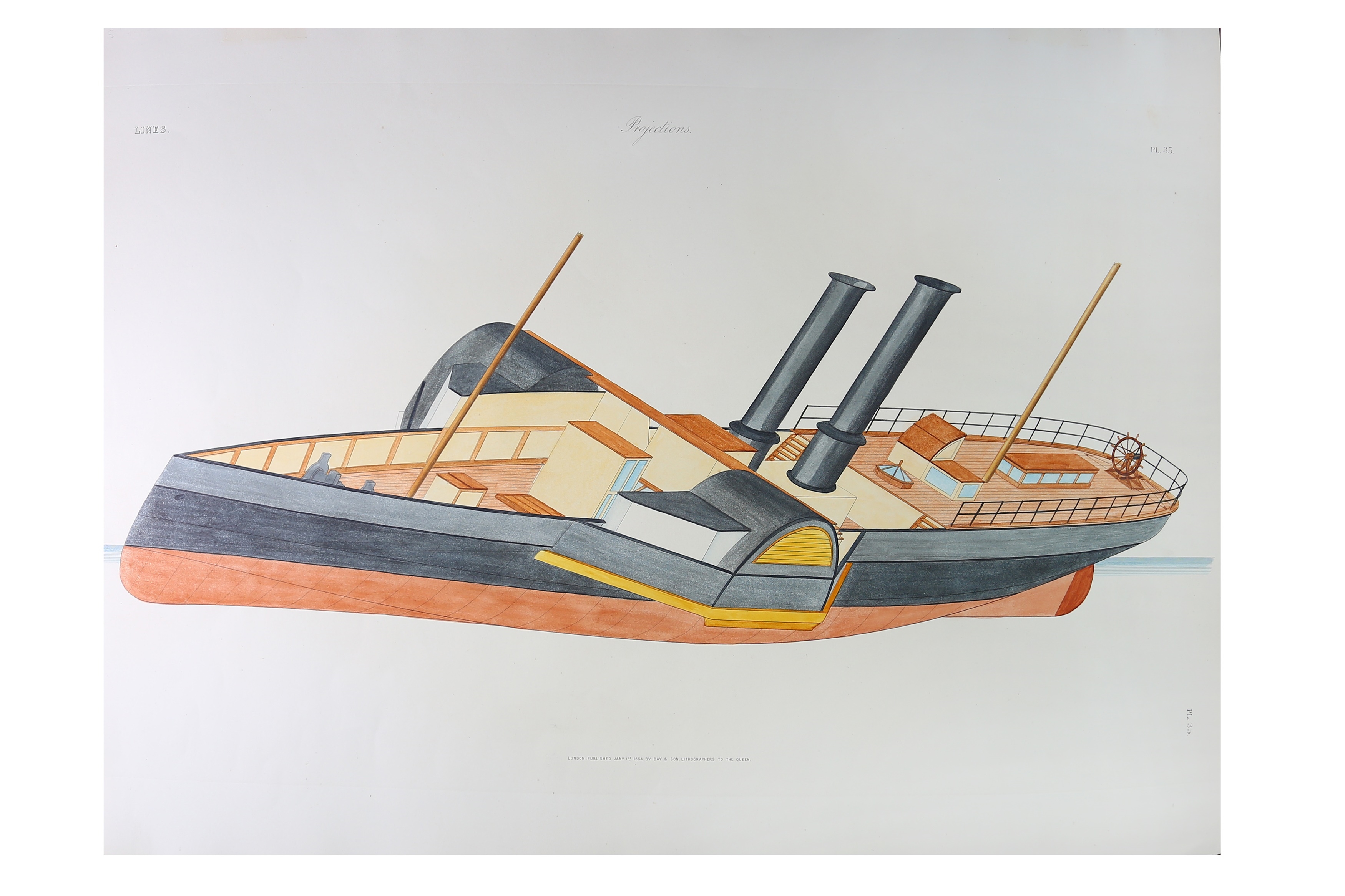 John Scott Russell | A collection of fourteen large hand-coloured ...