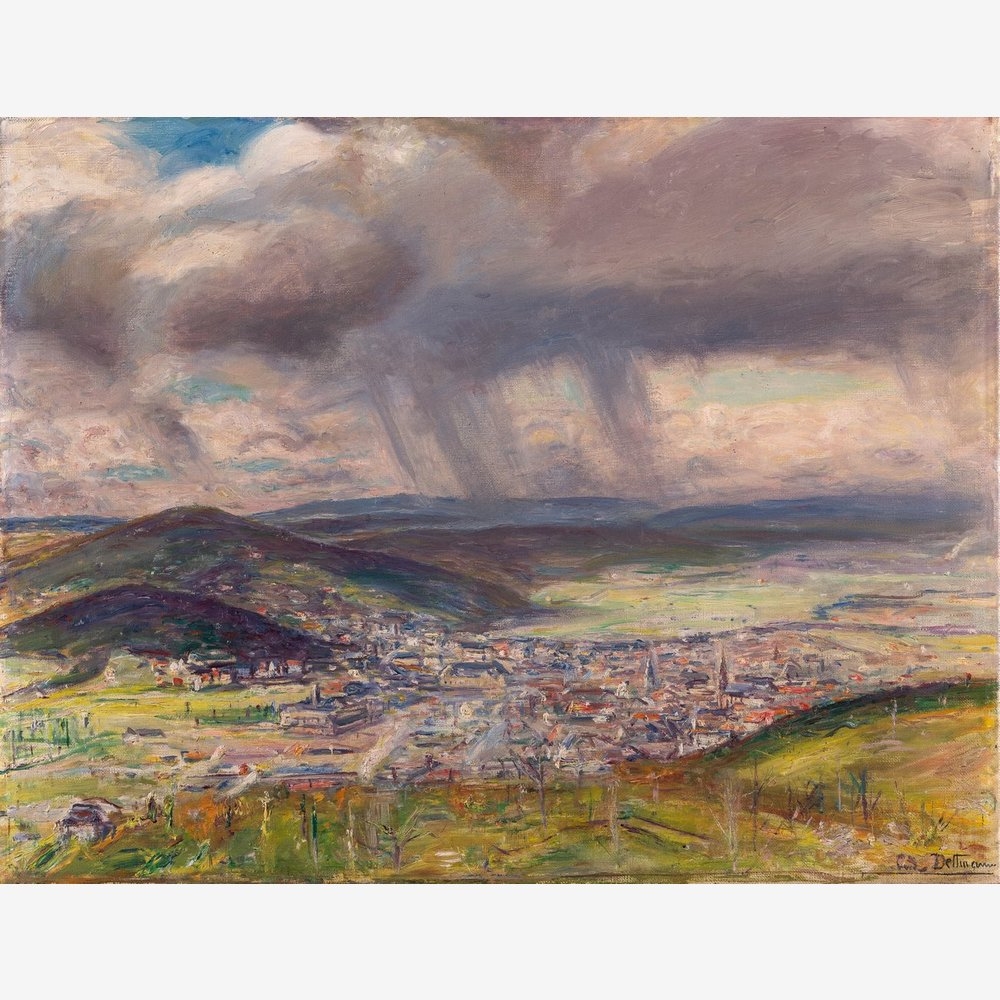 Ludwig Dettmann | Baum im Wind | MutualArt