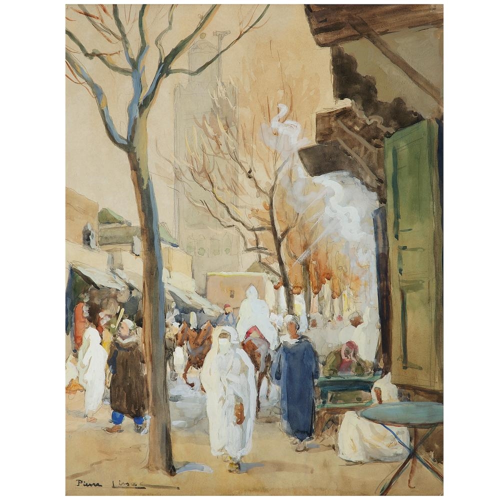 Pierre Lissac | ANIMATED STREET IN MOROCCO | MutualArt