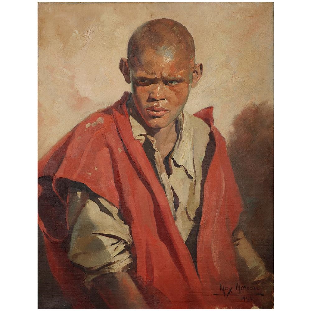 Max Moreau | PORTRAIT OF A MOROCCAN BOY | MutualArt
