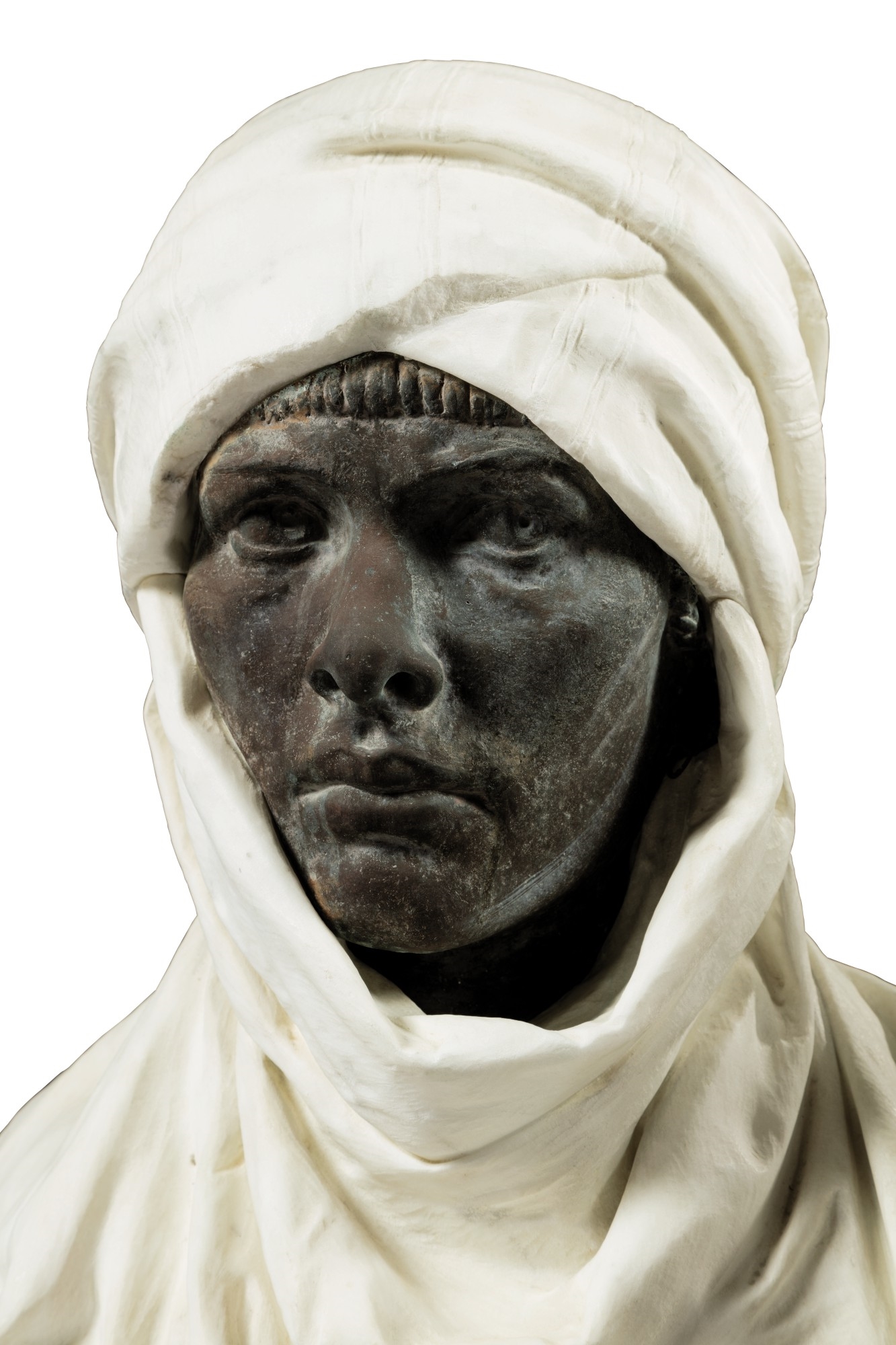 Adolfo Laurenti | A Pair of busts of Men wearing turbans | MutualArt