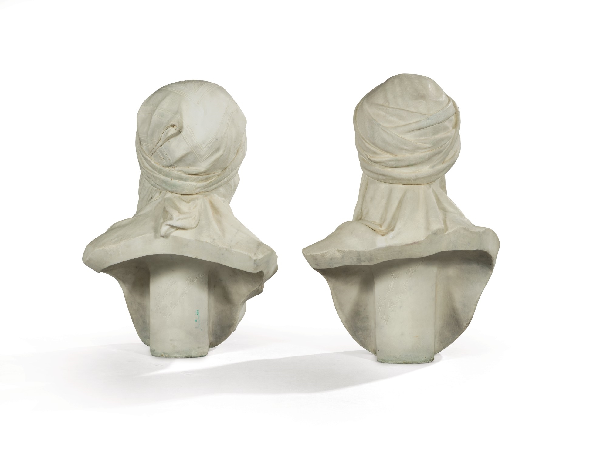 Adolfo Laurenti | A Pair of busts of Men wearing turbans | MutualArt