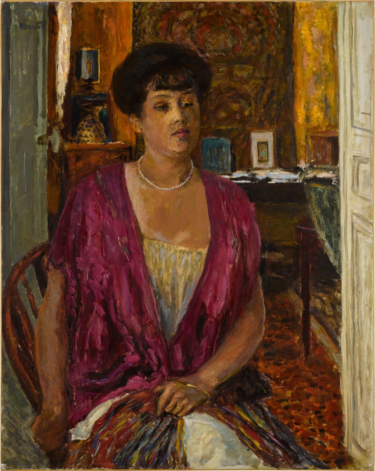 Pierre Bonnard | Madame Claude Anet ou Femme dans un intérieur (1910 ...