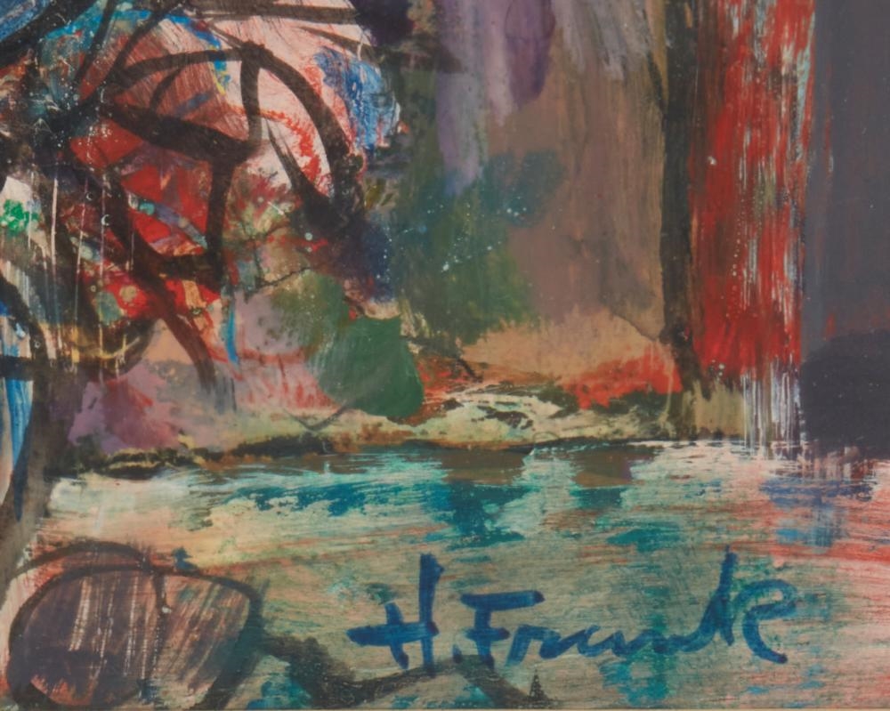 Harold Frank | Portrait of a woman with flowers | MutualArt