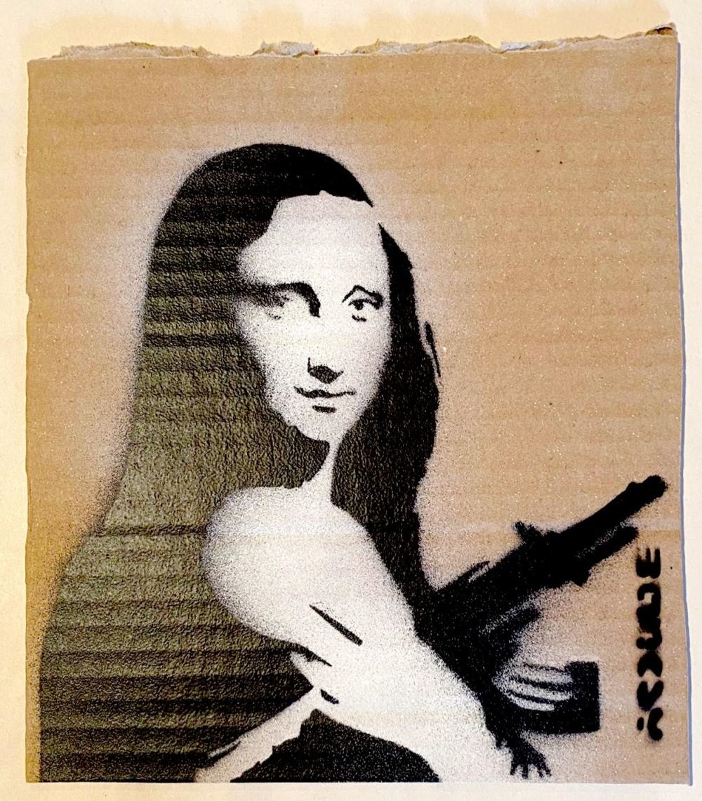 Banksy Mona Lisa Stencil