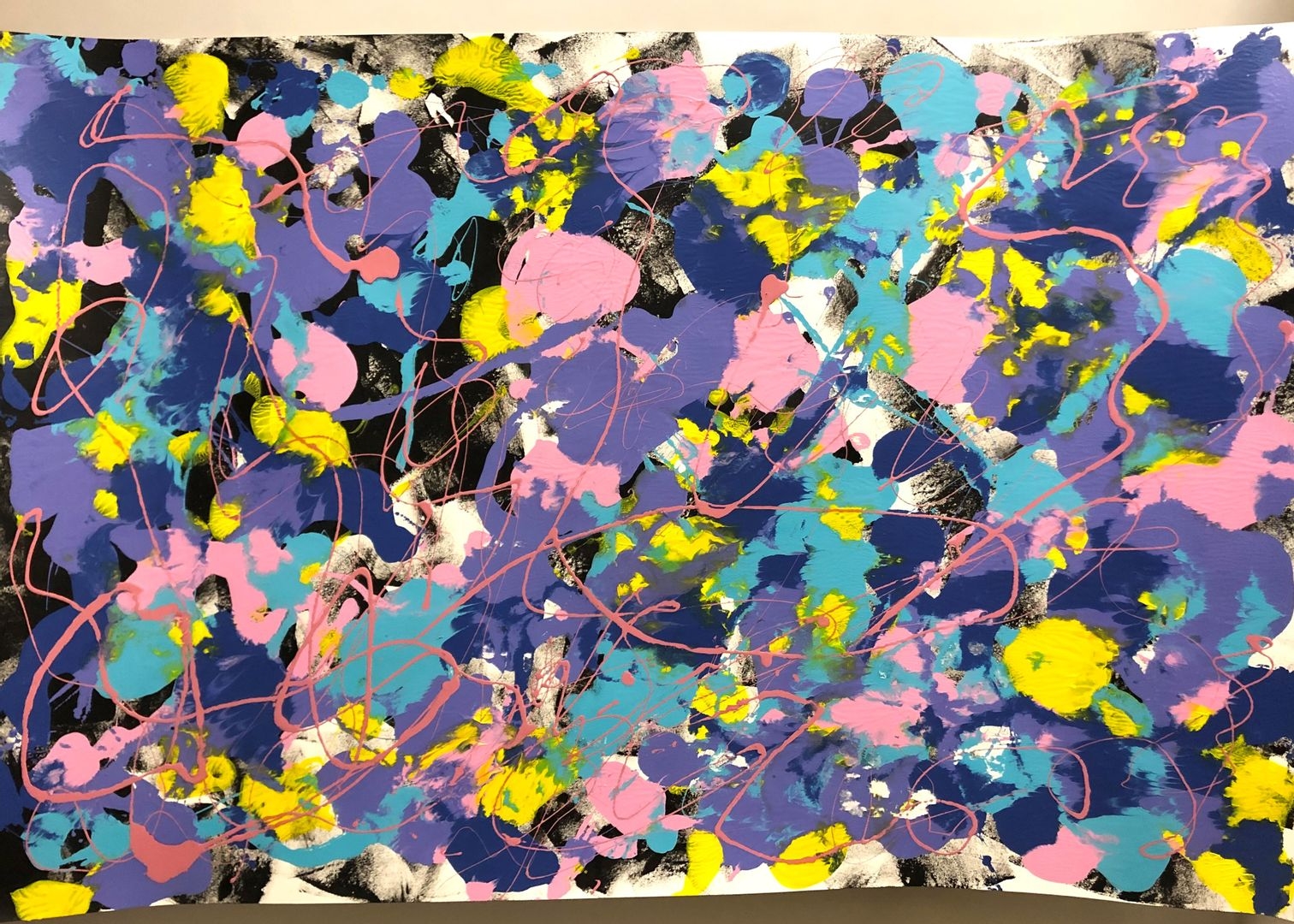 Jacques Degaey | Dripping in purple and pink | MutualArt