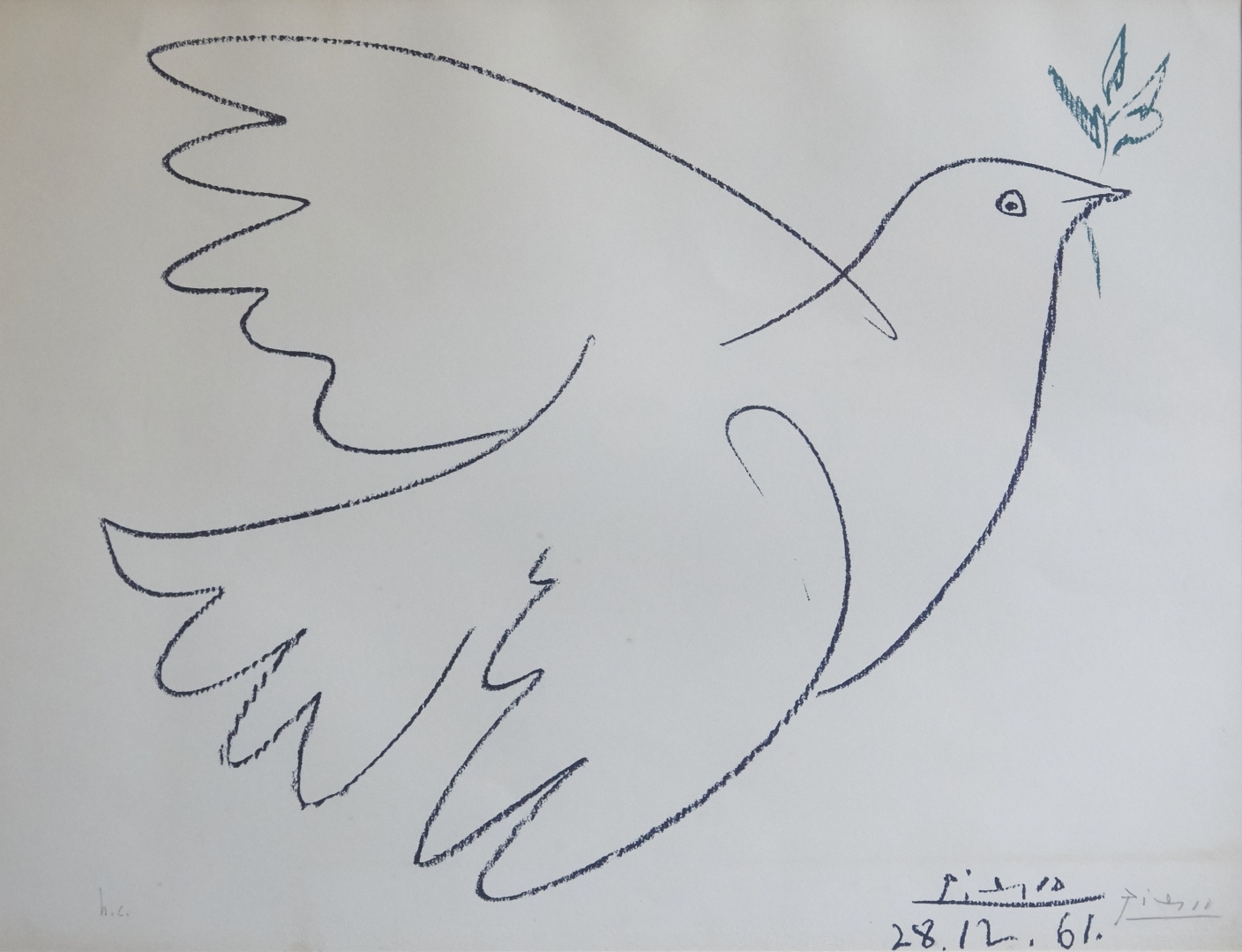 Pablo Picasso | La colombe bleue (1961) | MutualArt