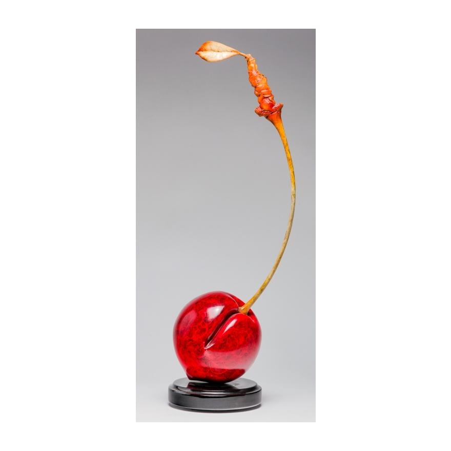Randi Joe Grantham | Red cherry with stem | MutualArt