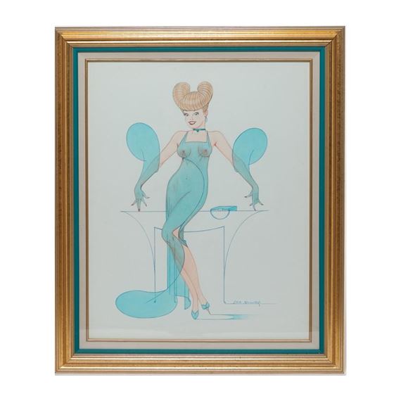 Leo Nowak | COCKTAIL WOMAN ILLUSTRATION | MutualArt