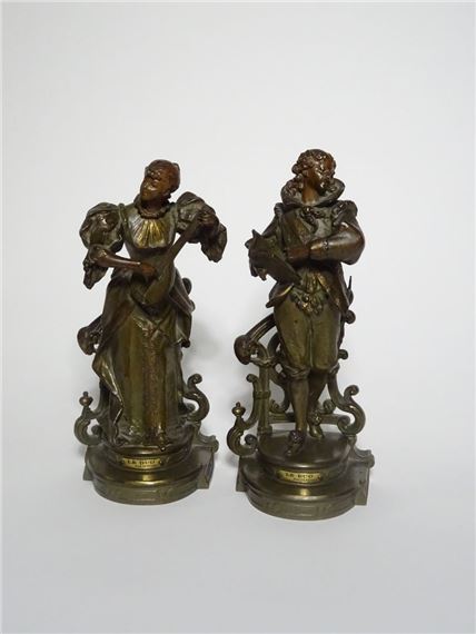 Ernest Justin Ferrand | The duo of musicians | MutualArt