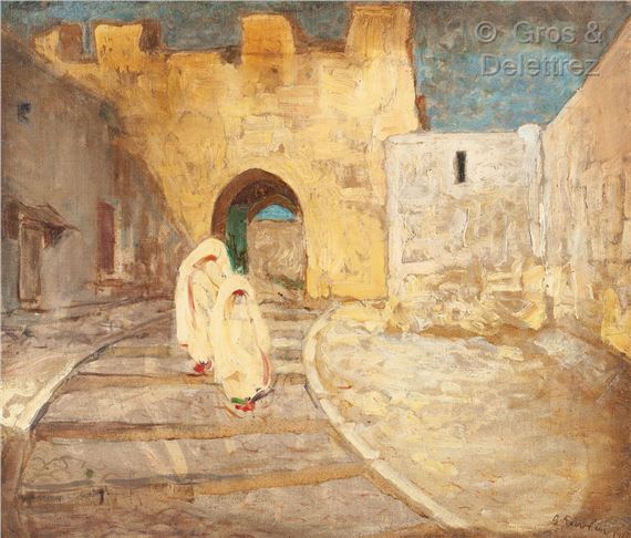Grace Ravlin | Moroccan women on the ramparts of Tangier | MutualArt