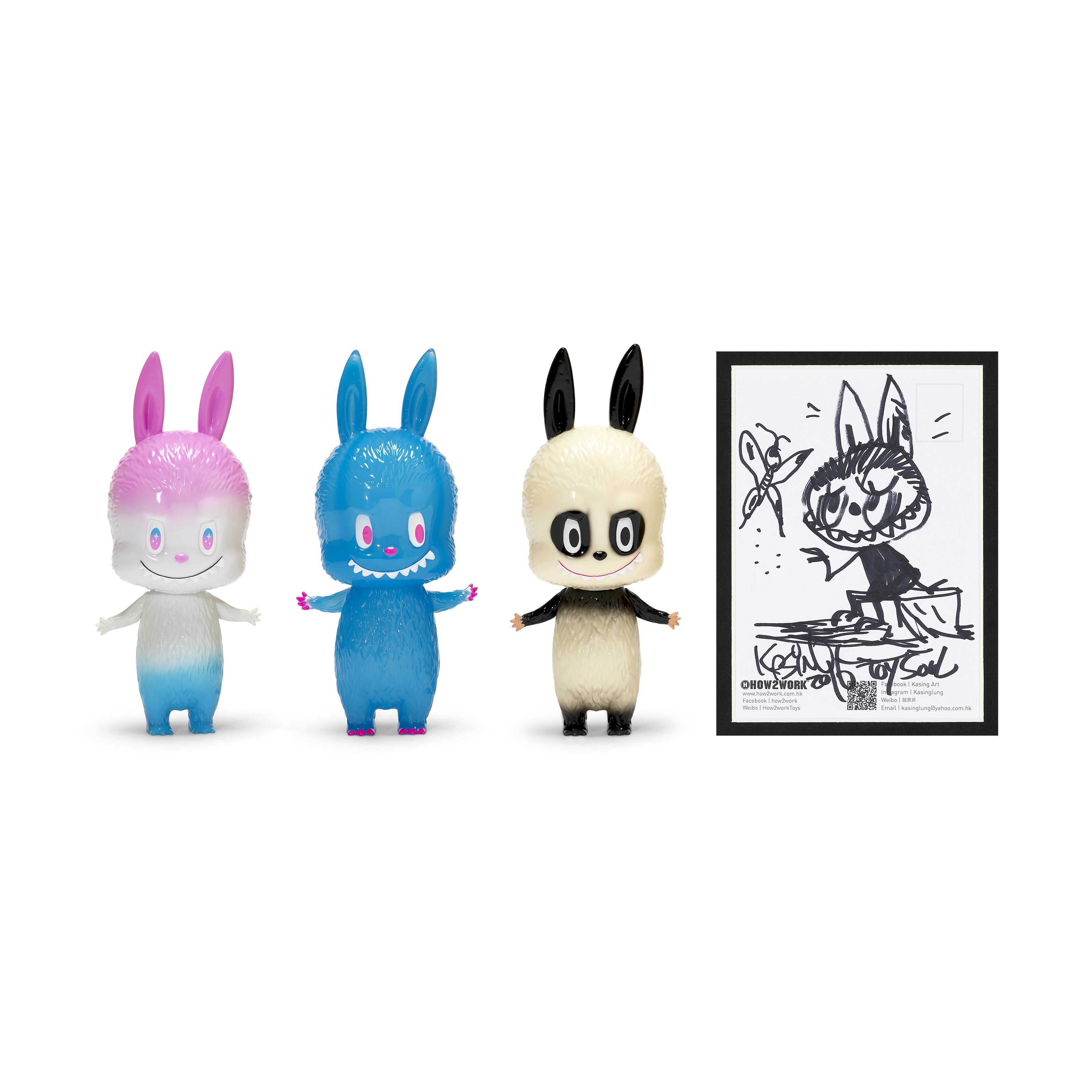 Kasing Lung | The Monsters and Drawing Card (set of four pieces ...