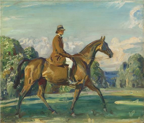 Sir Alfred James Munnings | Portrait of Col. John Jacob Astor; and ...