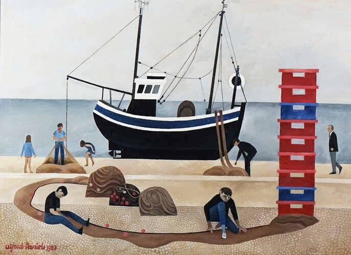 Alfred Daniels | Feeding the birds in Hyde Park (2005) | MutualArt