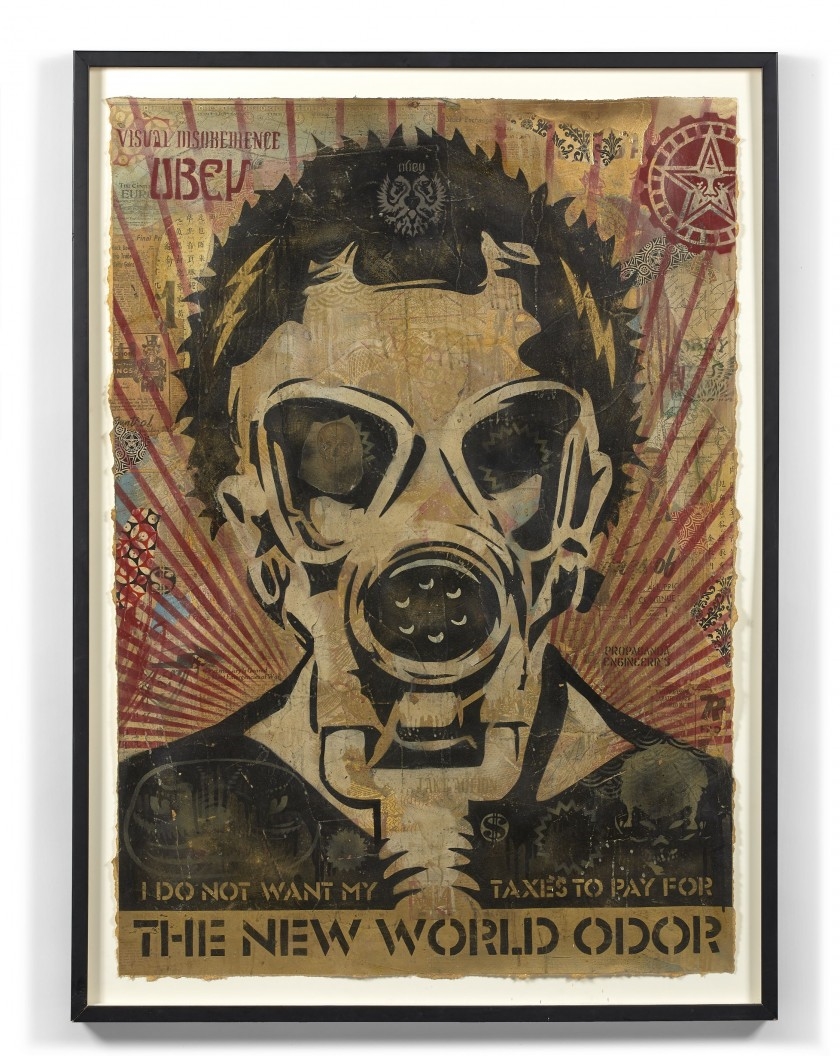 Shepard Fairey | b. 1970) New World Odor (2005) | MutualArt