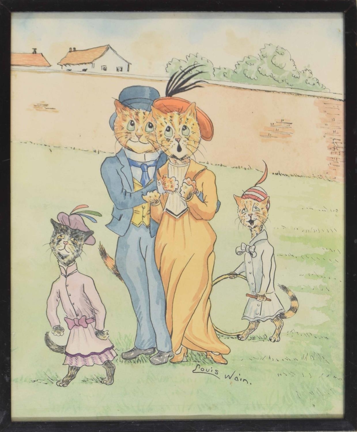 Louis Wain | Cats Chorus by Moonlight | MutualArt