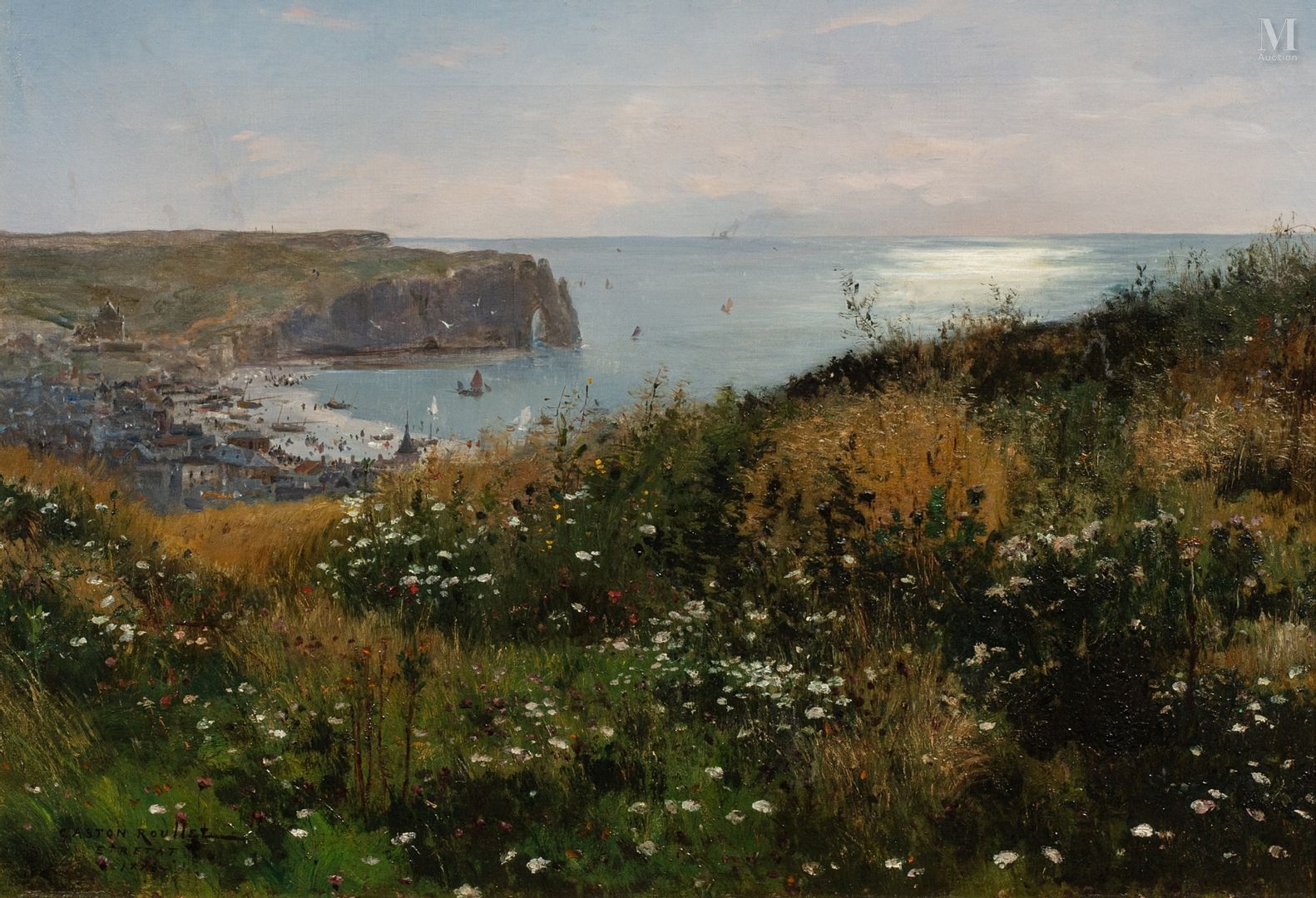 Gaston Marie Anatole Roullet | La côte à Etretat | MutualArt