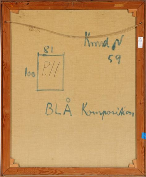 Knud Aage Nielsen | Blå komposition | MutualArt