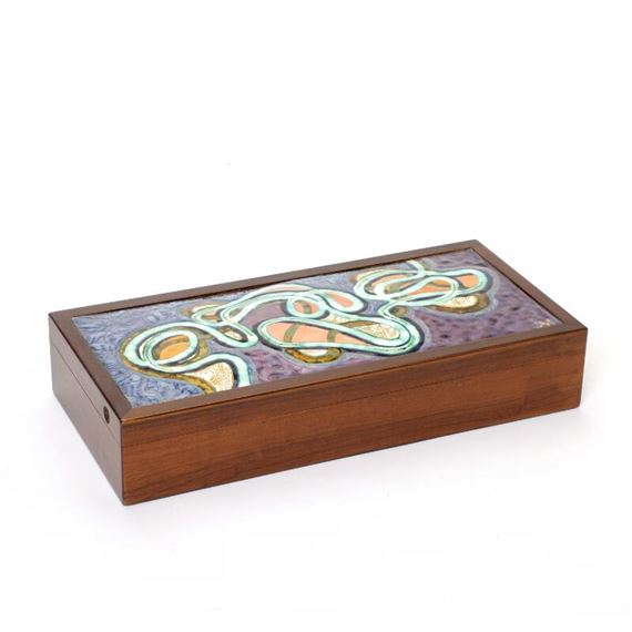Maria Victor | A rectangular Brazilian rosewood box | MutualArt