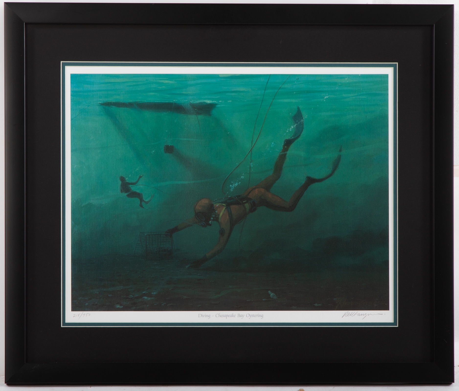 Richard Harryman | Diving-Cheaskapeake Bay Oysterin | MutualArt