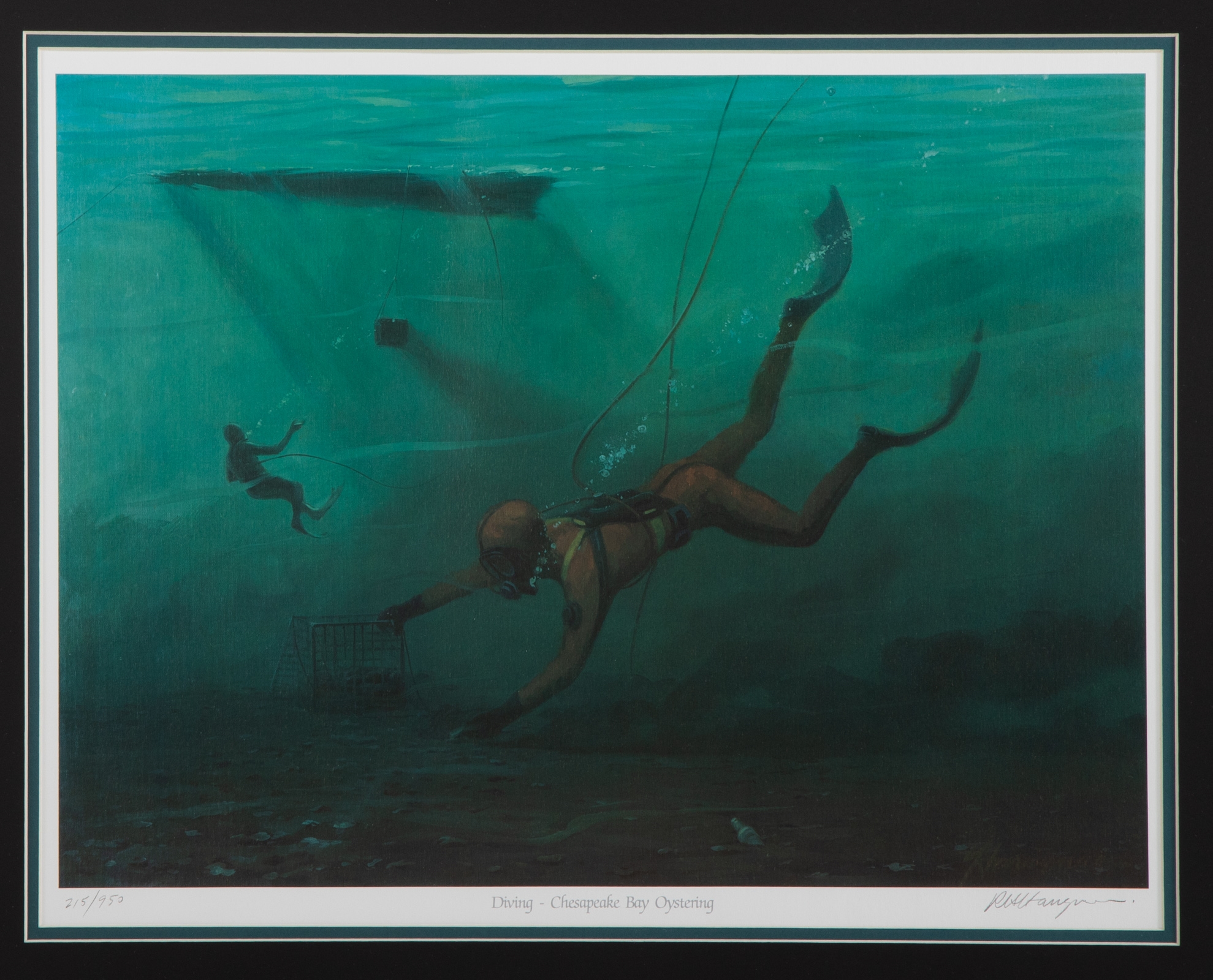 Richard Harryman | Diving-Cheaskapeake Bay Oysterin | MutualArt