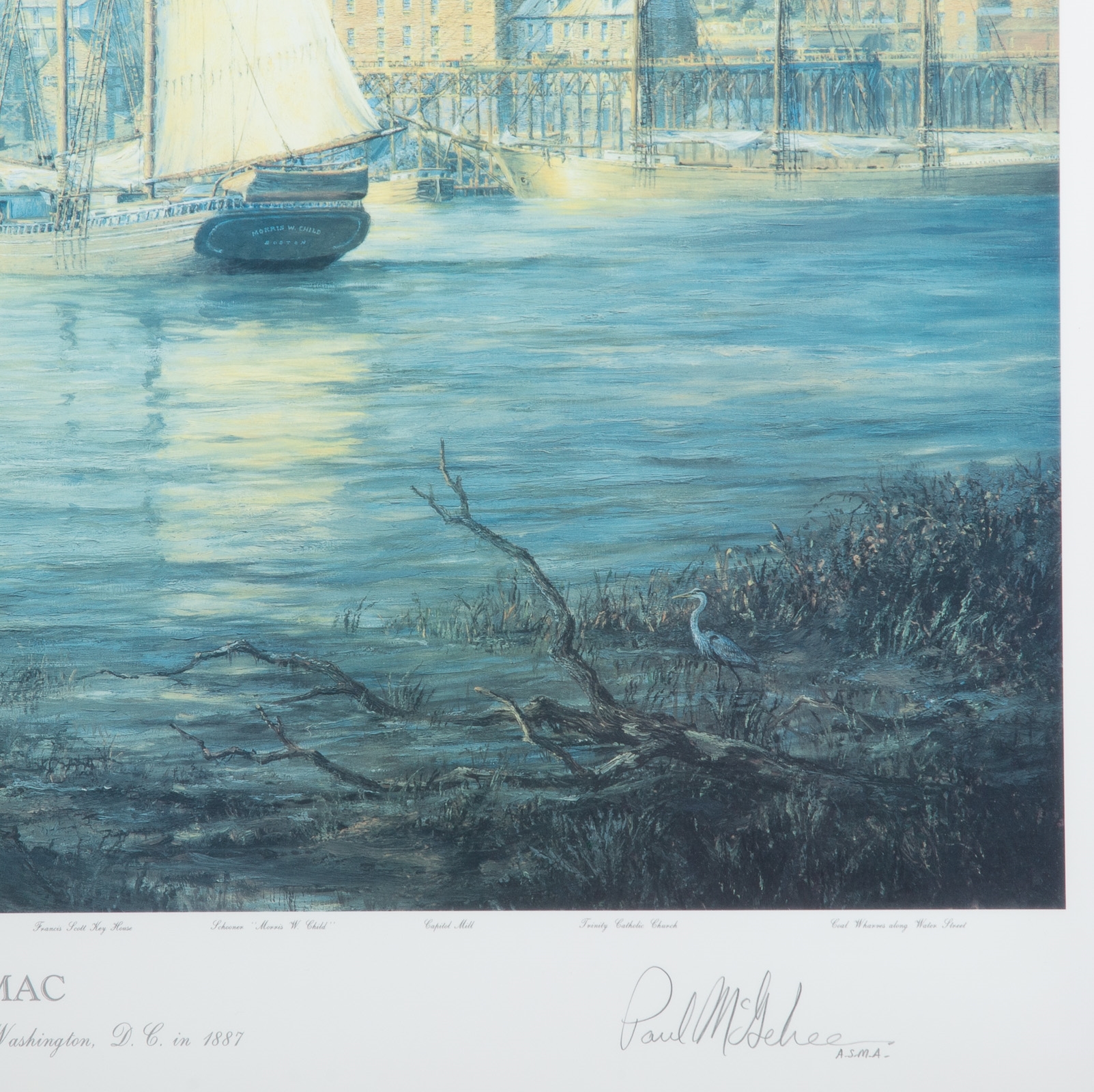 Paul McGehee | Old Georgetown on the Potomac | MutualArt