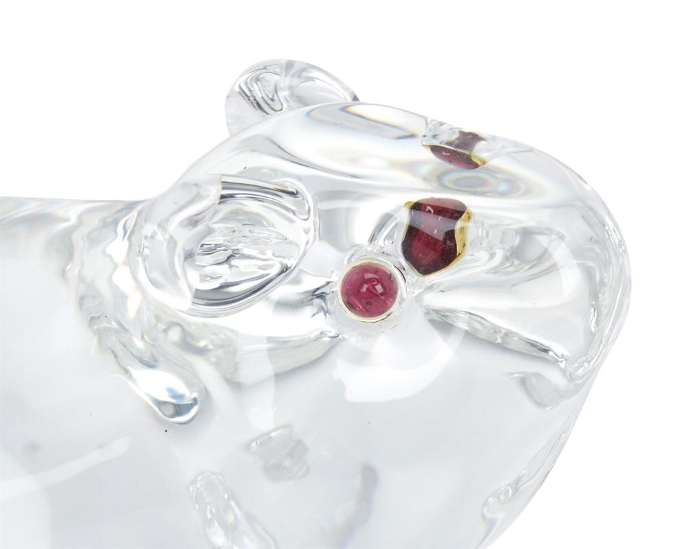 Steuben Glass | Four Steuben crystal and gem-set animal figures | MutualArt