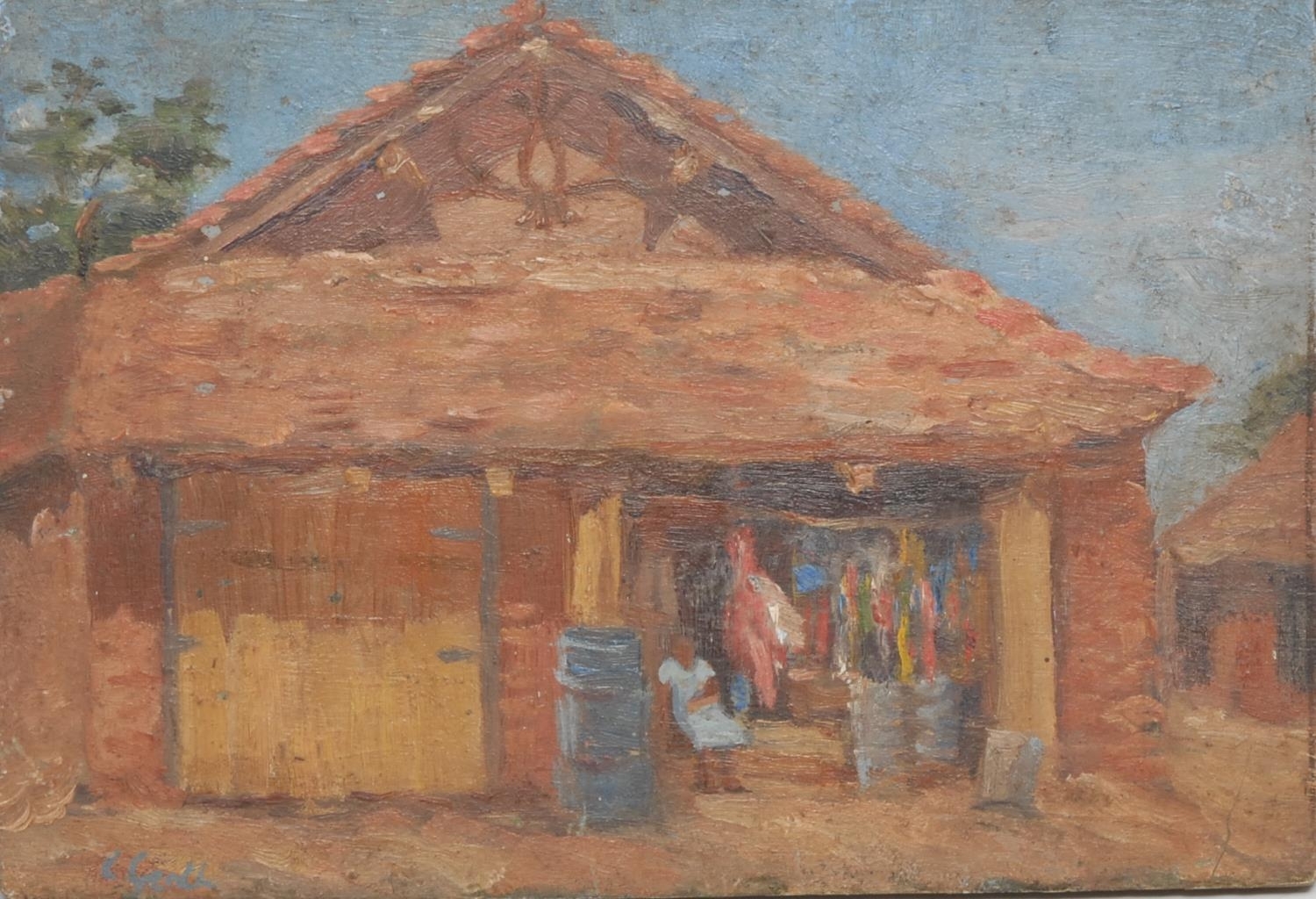 Lillian Mathilde Genth | A North African Dwelling, A Lady Seated at the ...