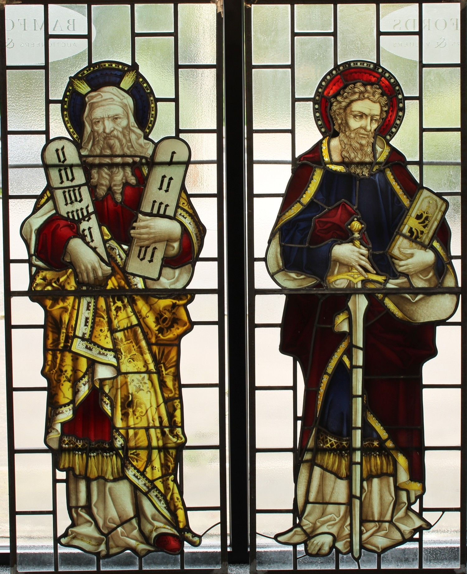 Andrew Stoddart | Moses with the Tablets of Law; Saint Paul the Apostle ...