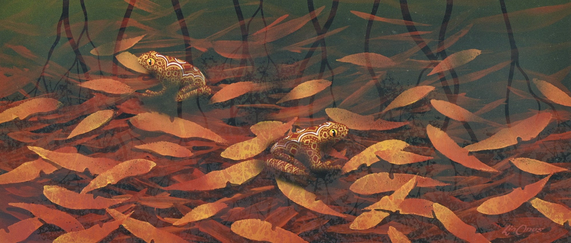 Lin Onus | The Ongoing Adventures of X and Ray (2000) | MutualArt