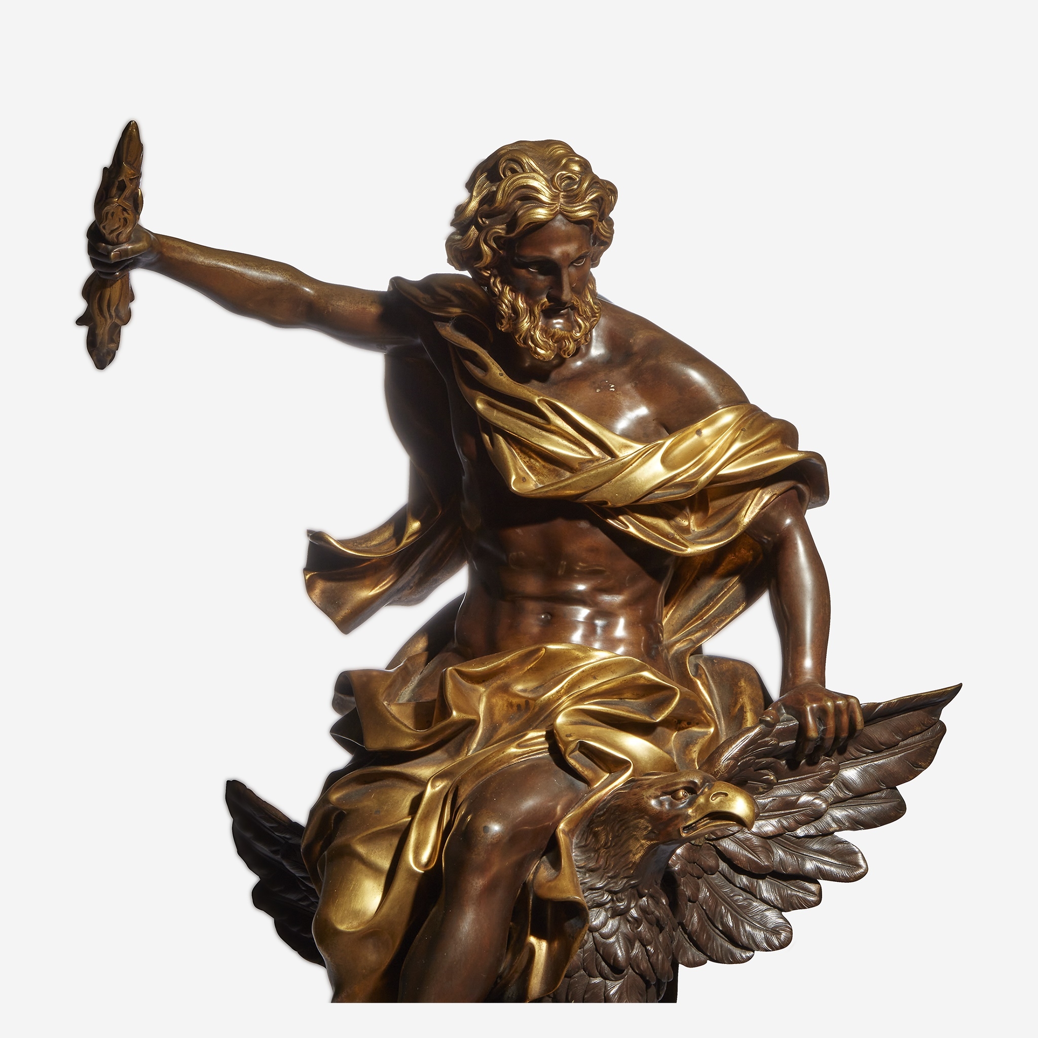 Alessandro Algardi | Jupiter wielding a thunderbolt in his right hand ...