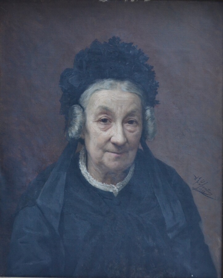 Alexandre Jacques Chantron | PORTRAIT DE DAME (1883) | MutualArt