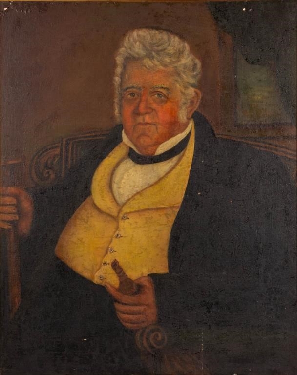 Samuel T. Taylor | FOLK ART PORTRAIT OF WILLIAM STRATTON (POWHATAN CO ...