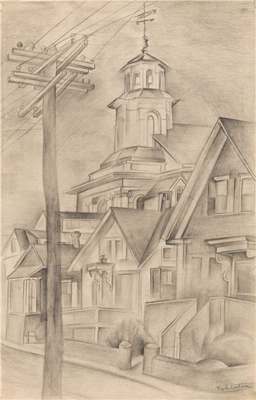 Ryah Ludins | Untitled Drawing of the Center Methodist Church ...