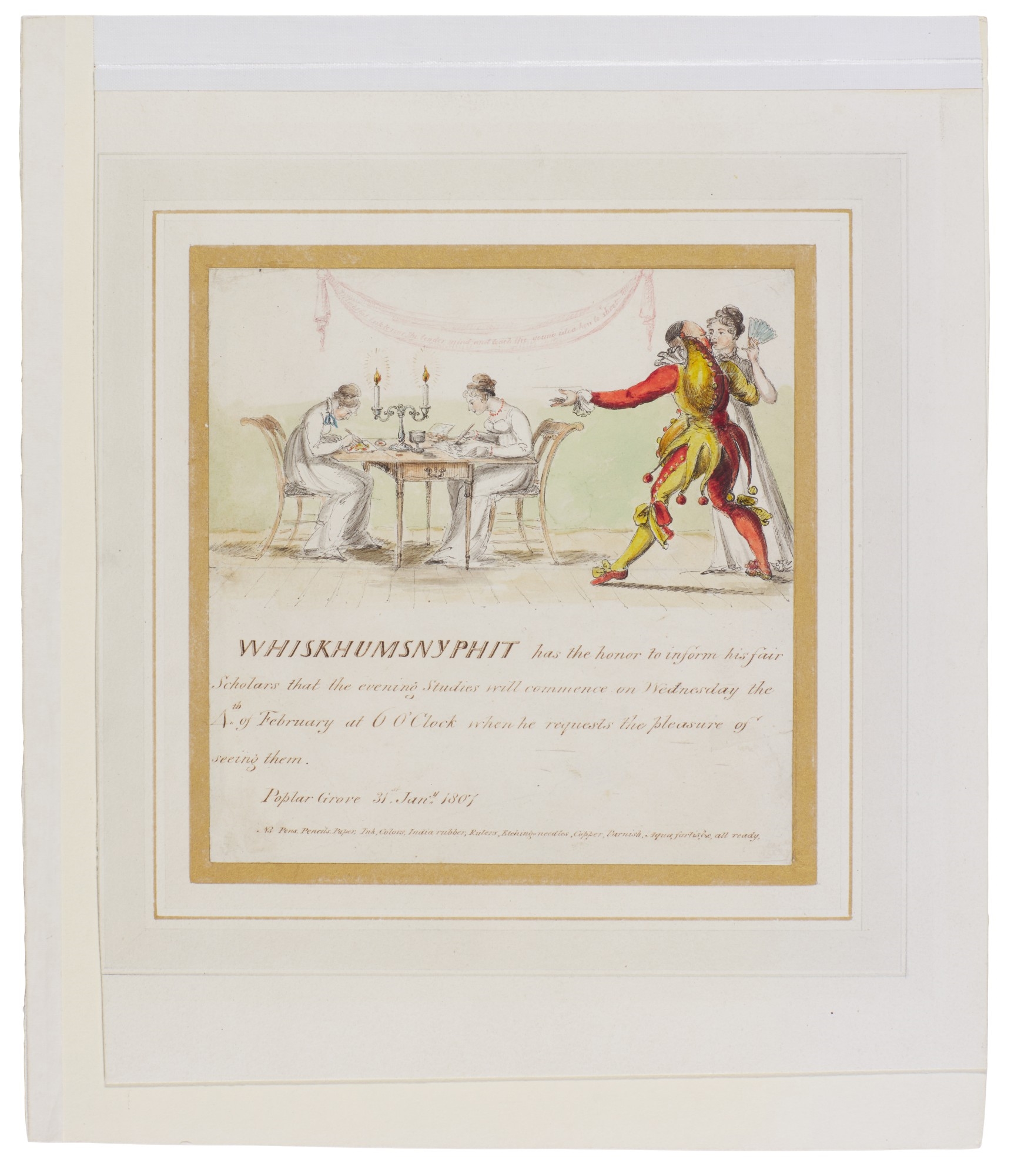 Edward Hull | The Drawing Lesson (1820 - 1825) | MutualArt
