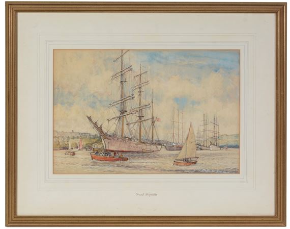 Frank Winston Shipsides | Shipping in the Estuary | MutualArt