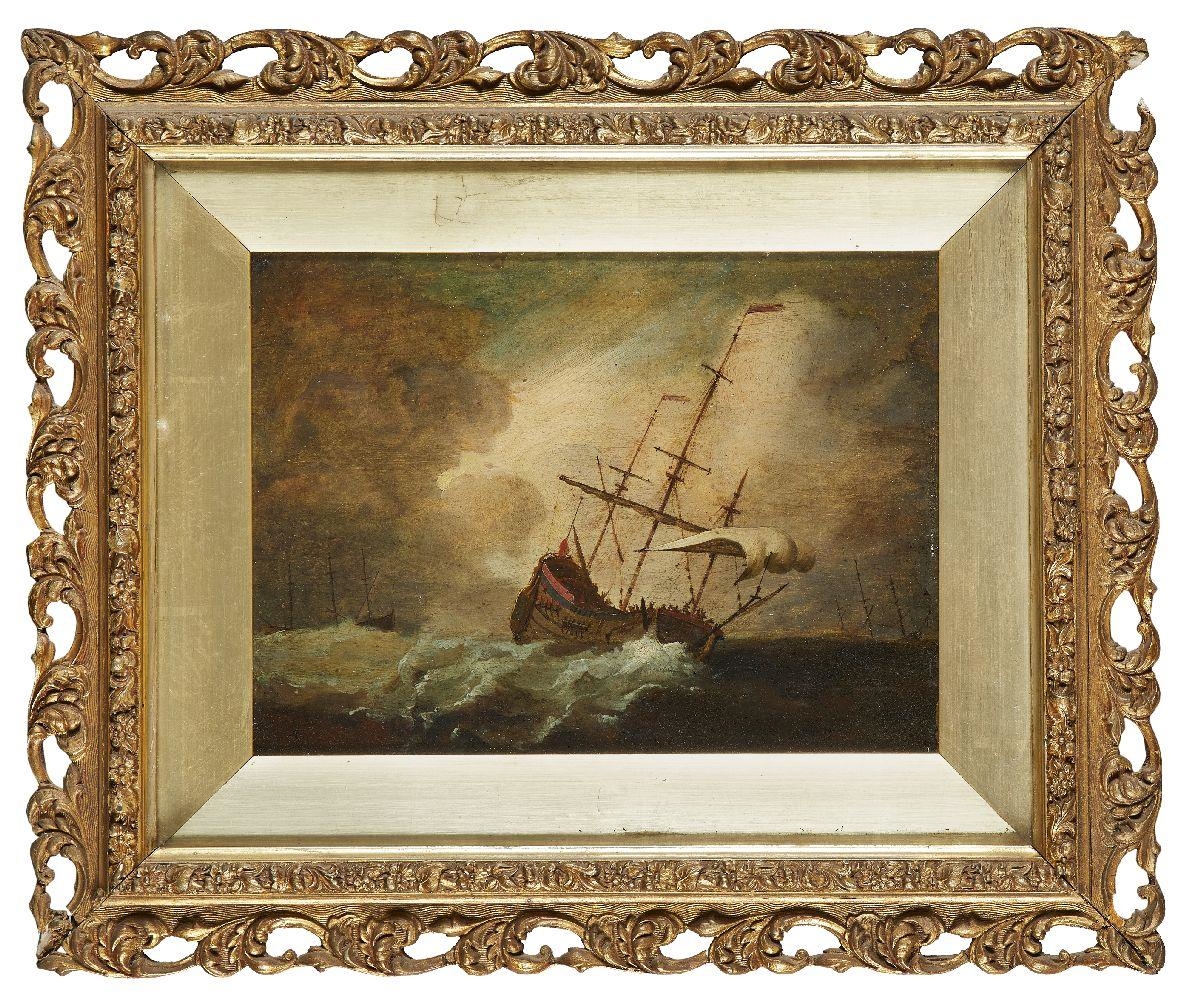 Hendrick Cornelisz Vroom | Shipping scene in stormy weather | MutualArt