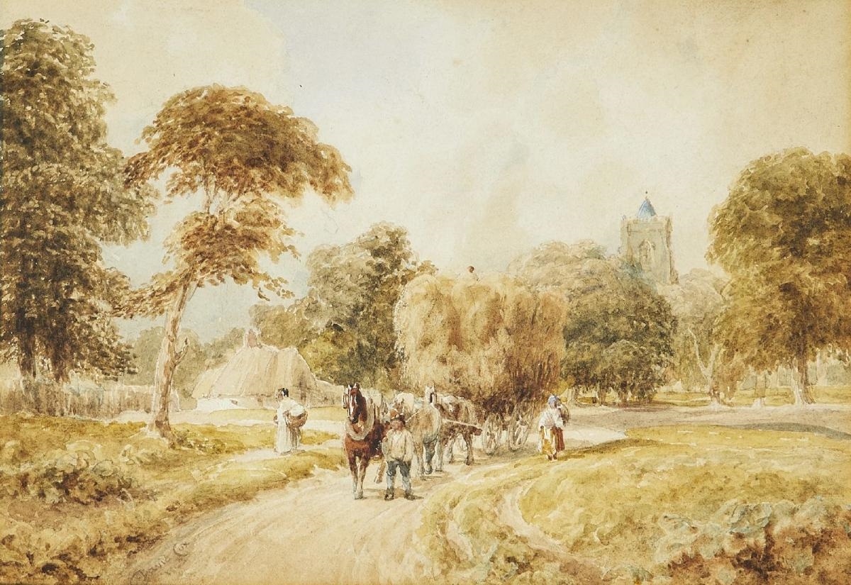 David Cox Sr. | A windmill in a landscape | MutualArt