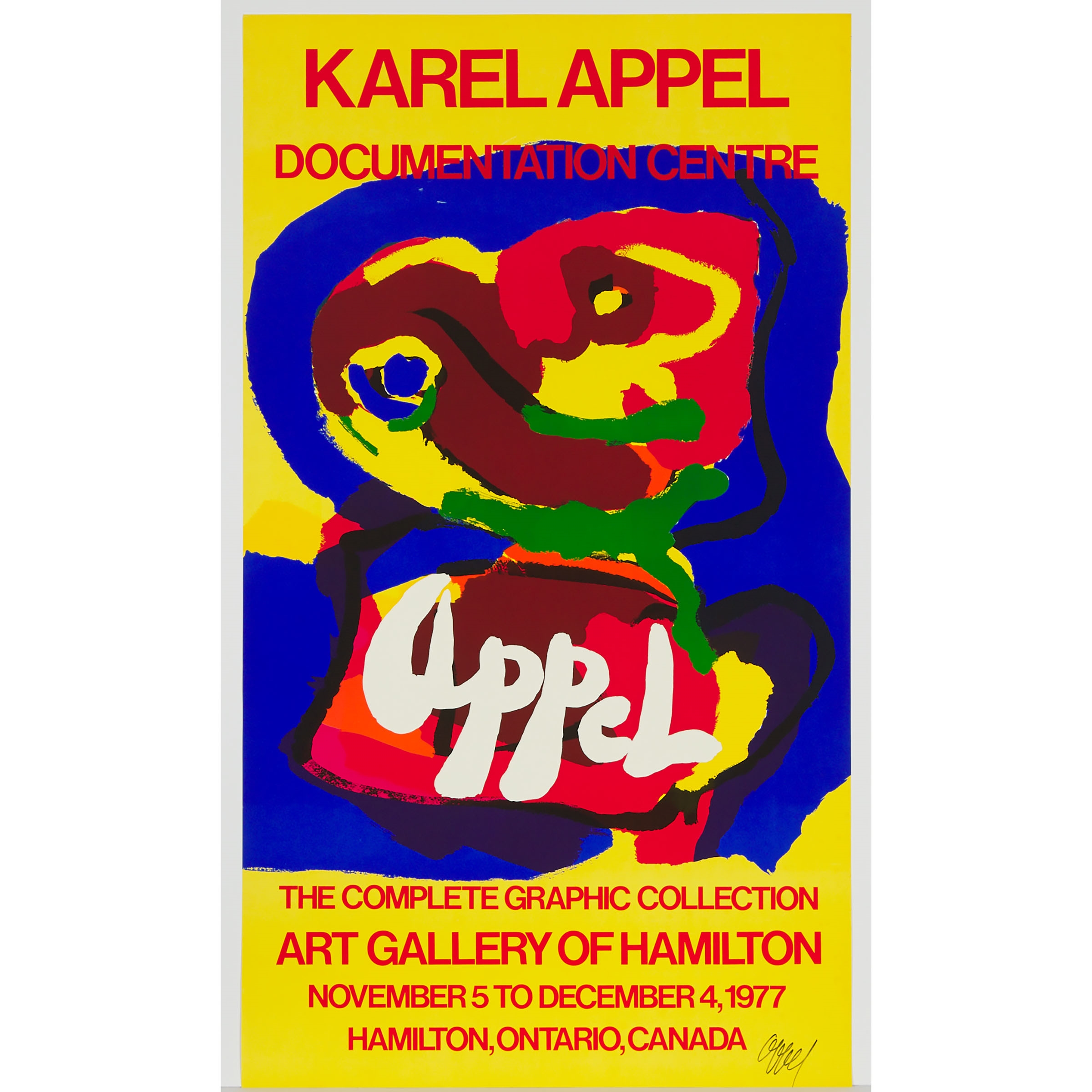 Karel Appel | EXHIBITION POSTER: KAREL APPEL - DOCUMENTATION CENTRE ...