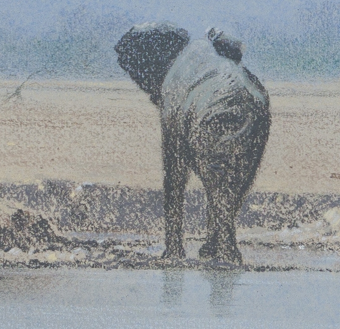 Kim Donaldson | Elephants Leaving the Waterhole | MutualArt