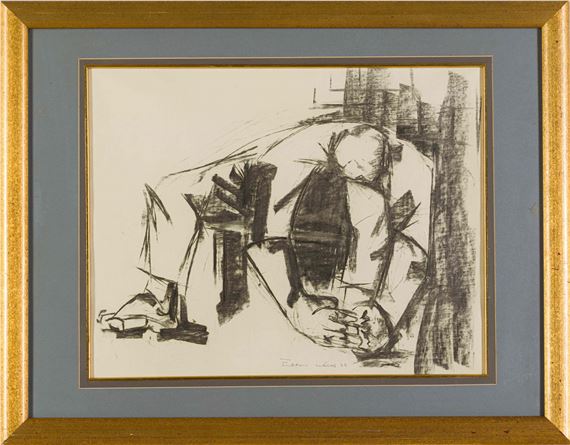 Ezrom Legae | Figure Putting on a Shoe (1965) | MutualArt