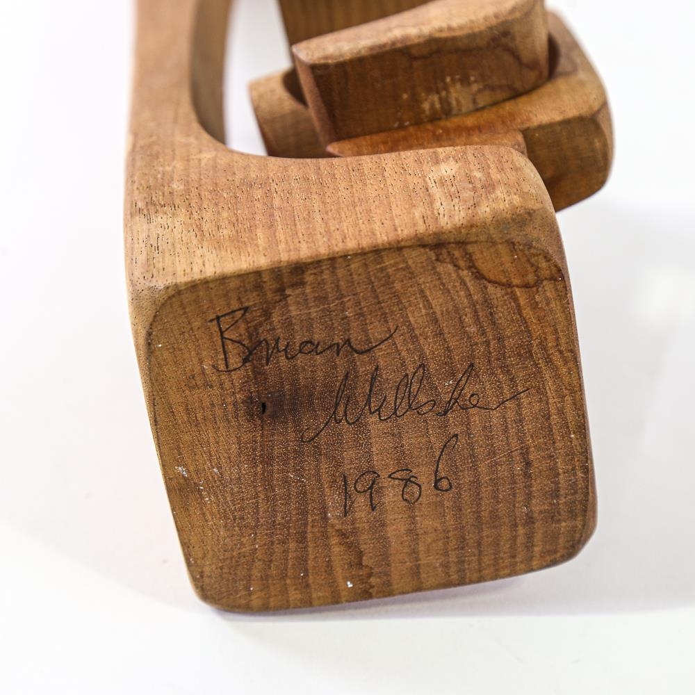 Brian Willsher | carved wood abstract sculpture (1986) | MutualArt