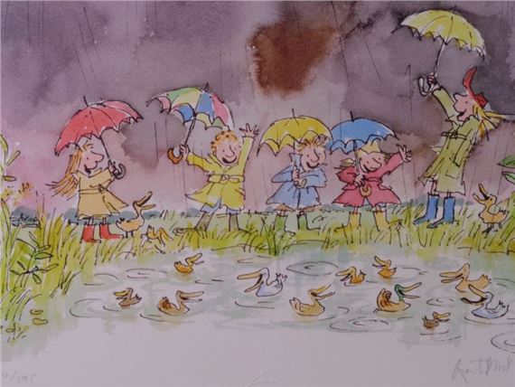 Quentin Blake | Joining in the duck song QUACK QUACK (2005) | MutualArt