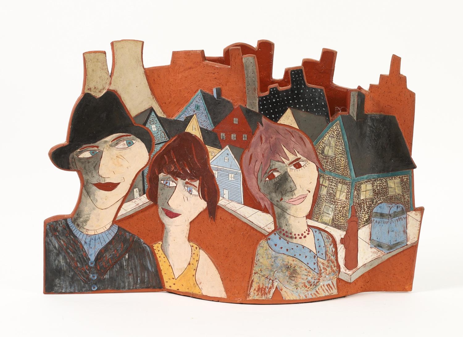 David Stabley | Two Women and a Man (1985) | MutualArt