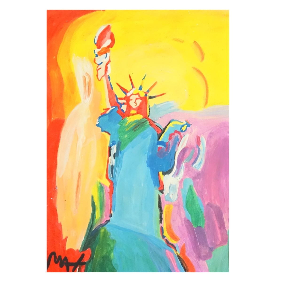 Peter Max | Lady Liberty | MutualArt