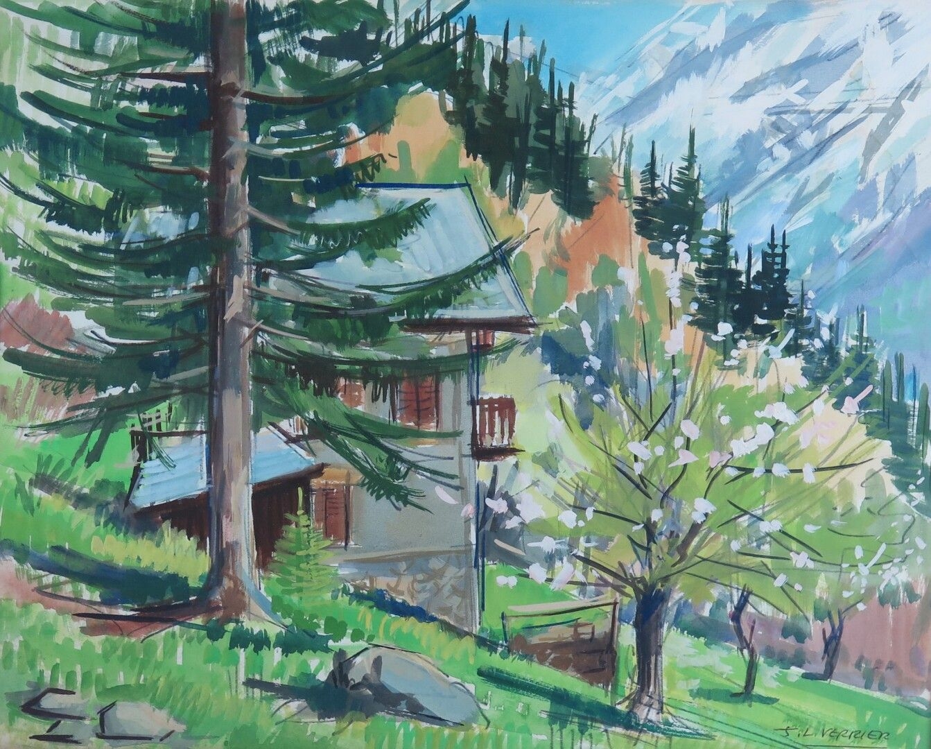 Jean Louis Verrier | Chalet en montagne | MutualArt