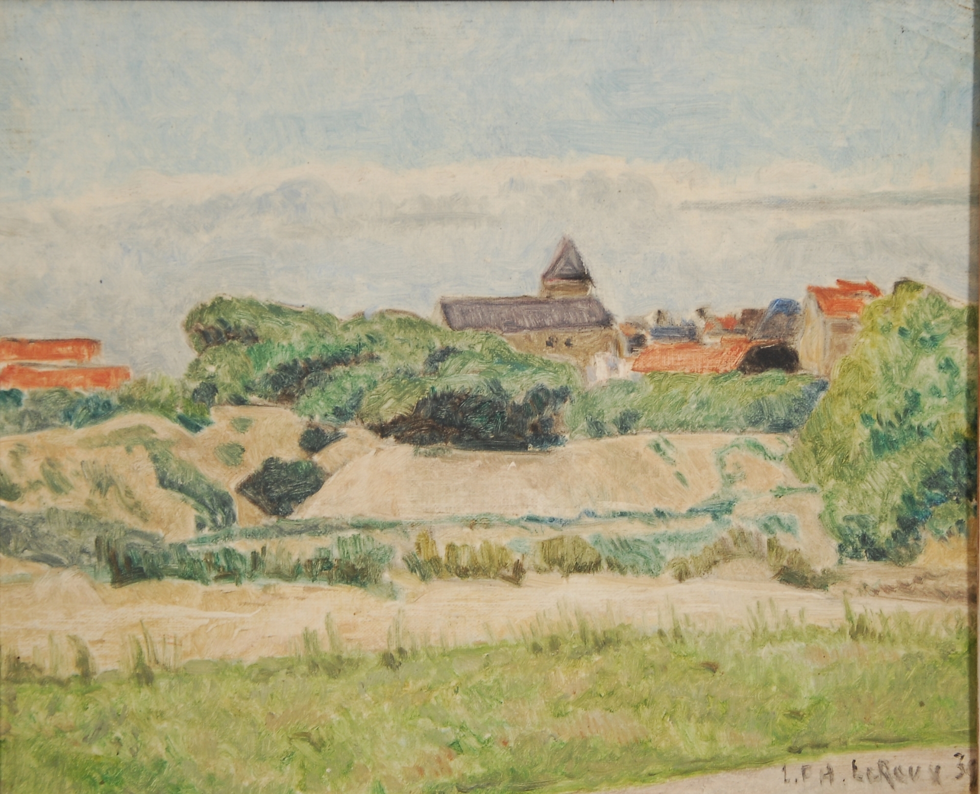 Henri Le Roux | Village dans les dunes | MutualArt