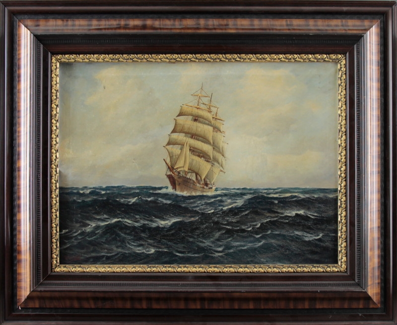 Alfred Gabali | Driemaster op zee | MutualArt